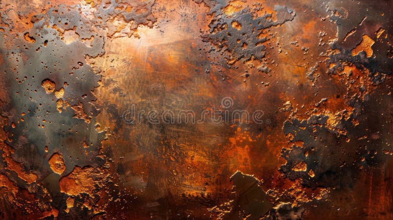 Vintage Copper Rustic Texture Background in Orange and Gold Stock ...