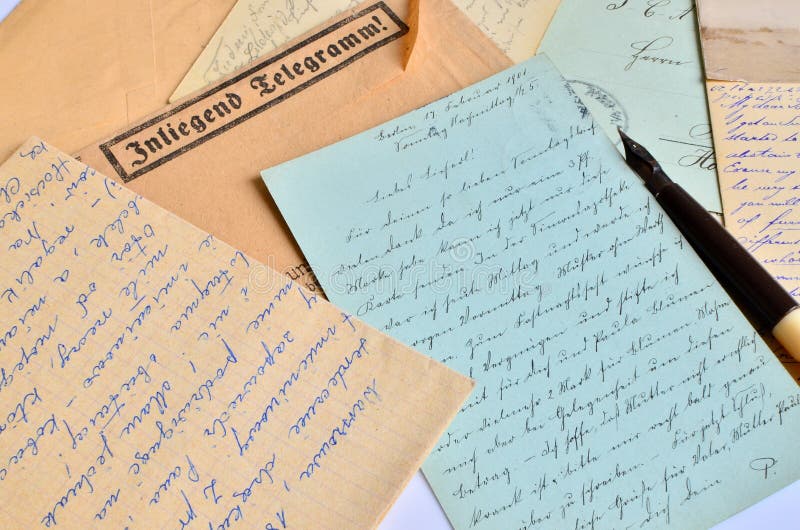 Old letters stock image. Image of correspondence, handwriting - 3496789