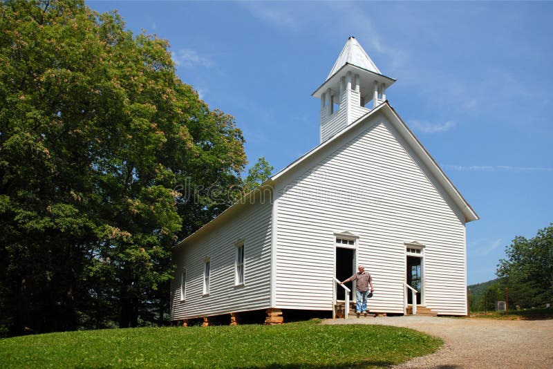 Little Church Under the Tree Stock Photo - Image of background, green ...