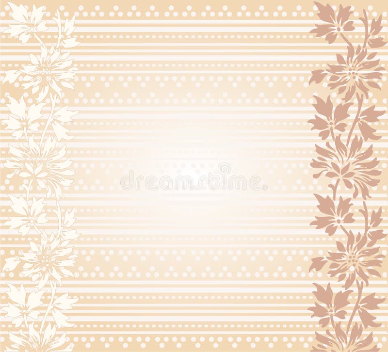 Vintage Cream Exotic Floral Banner Stock Vector - Illustration of ...