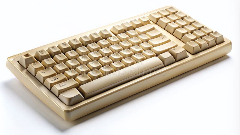 Vintage Cream Keyboard a Long Exposure Exploration of Retro Computing ...