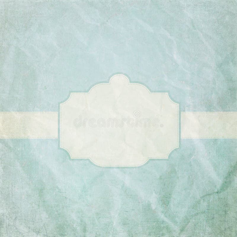 Vintage Crumpled Paper with Frame Stock Illustration - Illustration of ...
