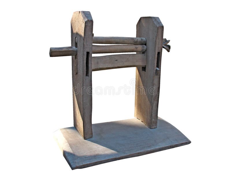Vintage Cutting Wool Wooden Machine Tool Isolated Stock Image - Image ...