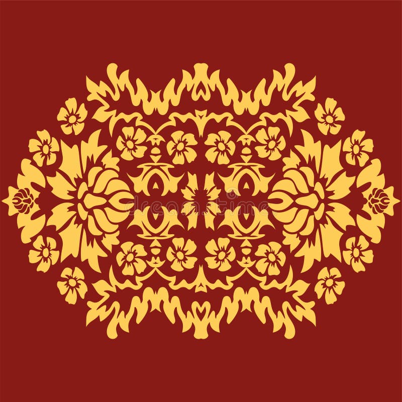 Vintage Damask Invitation. Damask Pattern. Element Victorian Pattern in ...