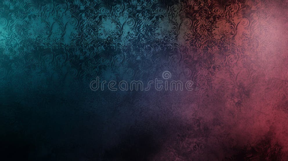 Vintage Damask Pattern on a Colorful, Abstract Background. Stock Image ...