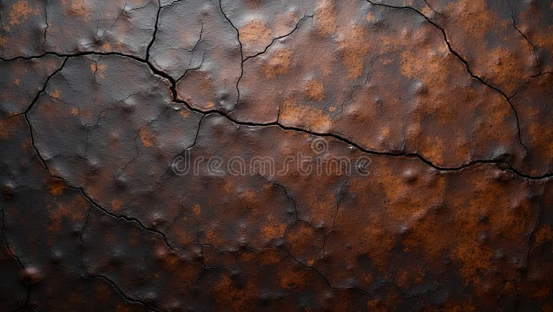 Vintage Dark Brown Cracked Leather Texture with Deep Lines for a Rugged ...