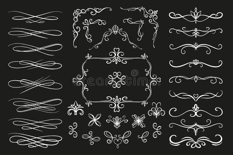 Vector Ornate Decorative Frames Graphic Objects 1,200+ Silhouette Of
