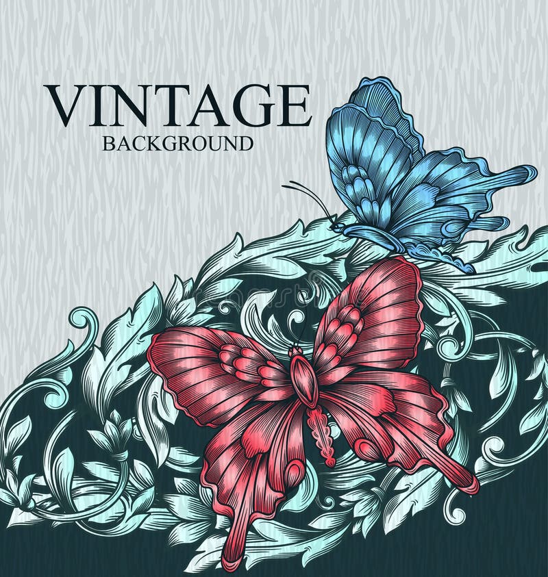 Vintage Decorative Background Stock Vector - Illustration of decoration ...