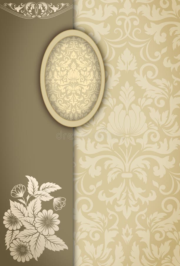 Vintage Decorative Background Stock Illustration - Illustration of ...
