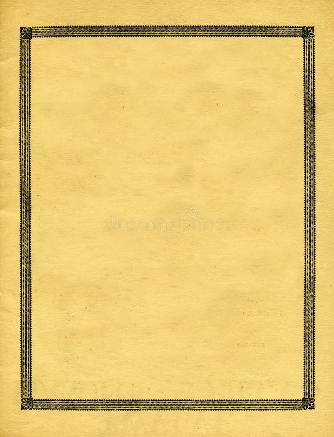 Vintage Decorative Background Design on Old Paper Stock Photo - Image ...