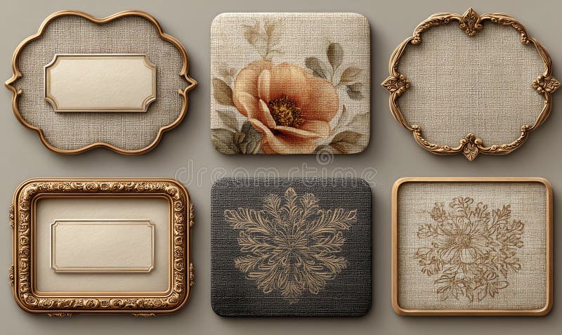Embossed Floral Wreath Border Stock Photos - Free & Royalty-Free Stock ...