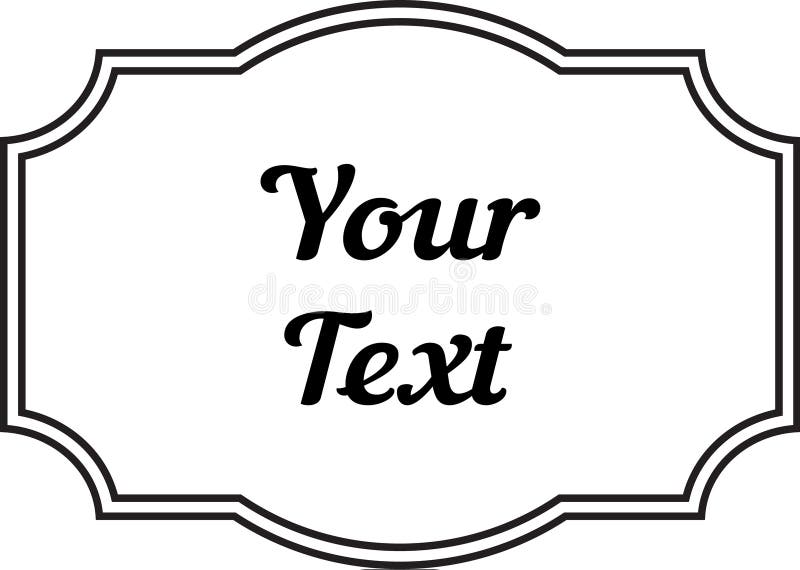 Vintage Decorative Frame Labels for Text and Photos Stock Illustration ...