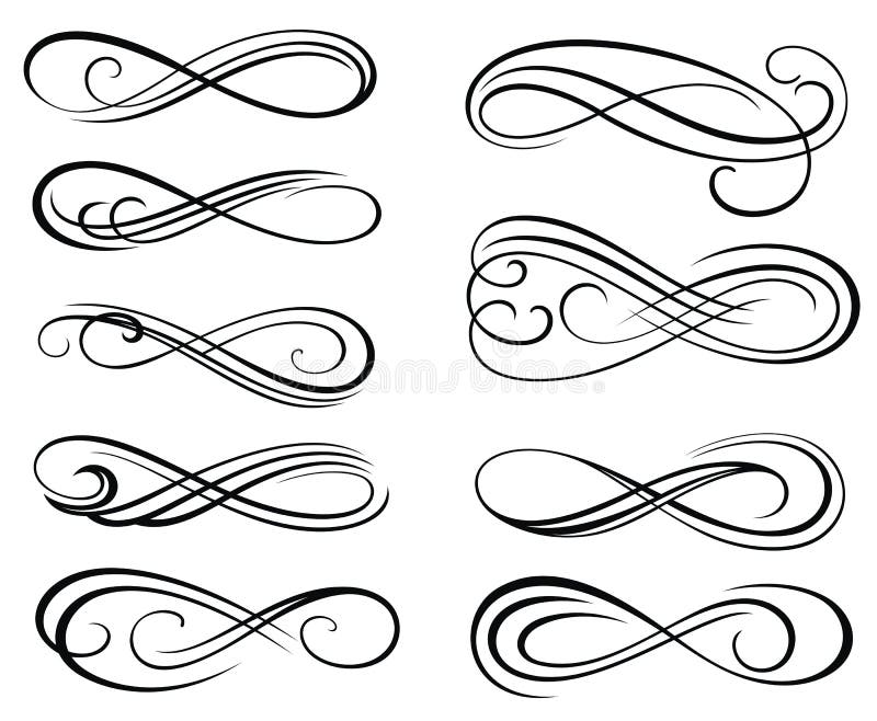 Vintage Decorative Infinity Symbols Stock Vector - Illustration of ...