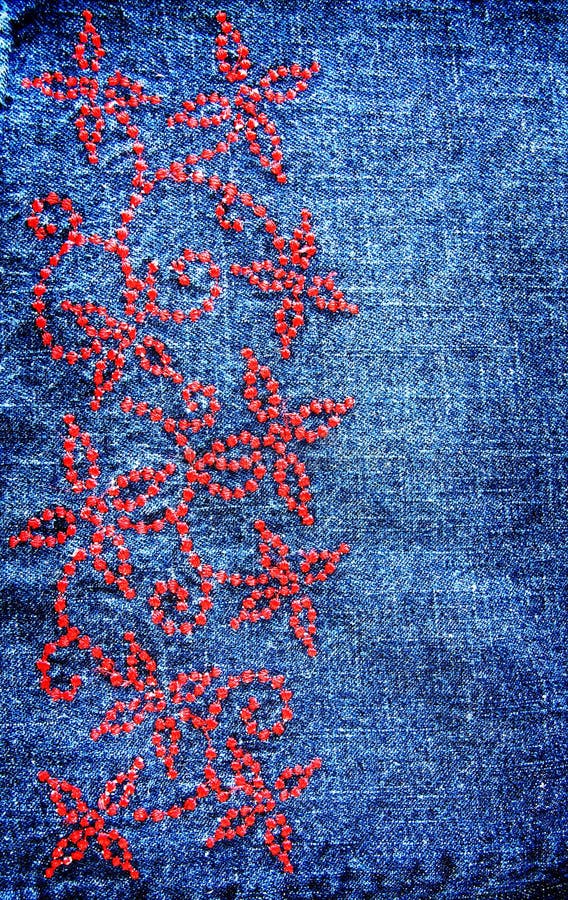 Vintage denim texture stock image. Image of ornament - 16861907