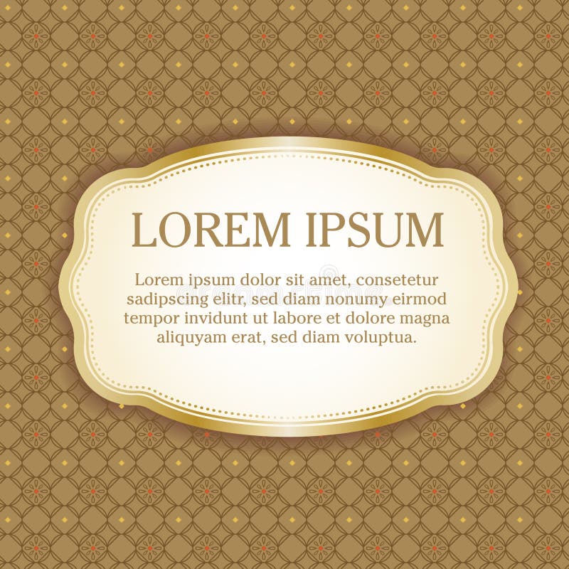 Vintage Design Element, Label, Icon, Frame, for Packaging, Design of ...