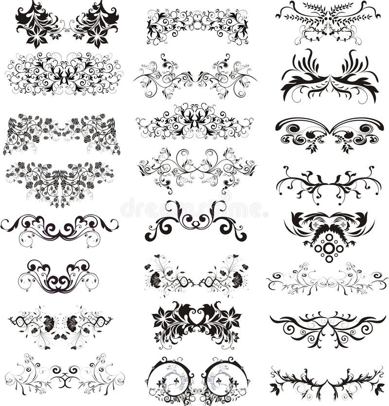 Unique Hand-drawn Vector Elements Collection Stock Vector ...