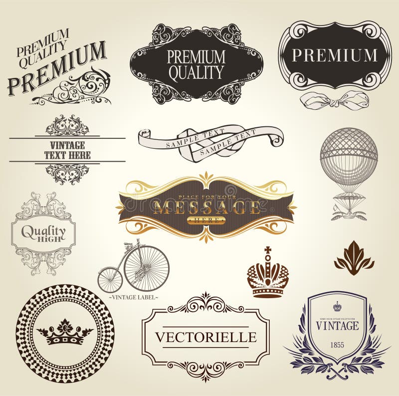 Vintage Design Elements Vector Images Collections Stock Vector ...