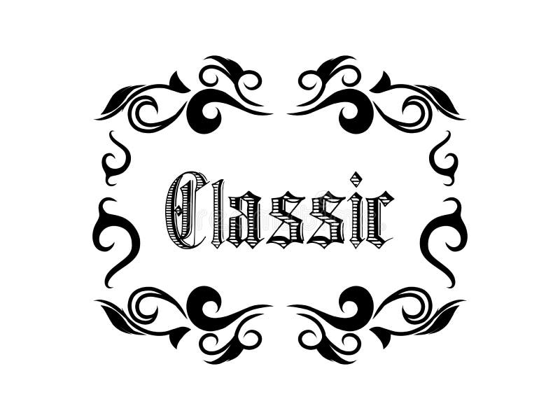 Classic Text Style Effect. Editable Graphic Text Template Stock Vector ...