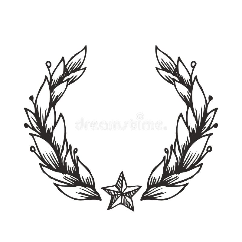 Vintage Design Wreath Element. Vector Illustration. Stock Vector ...