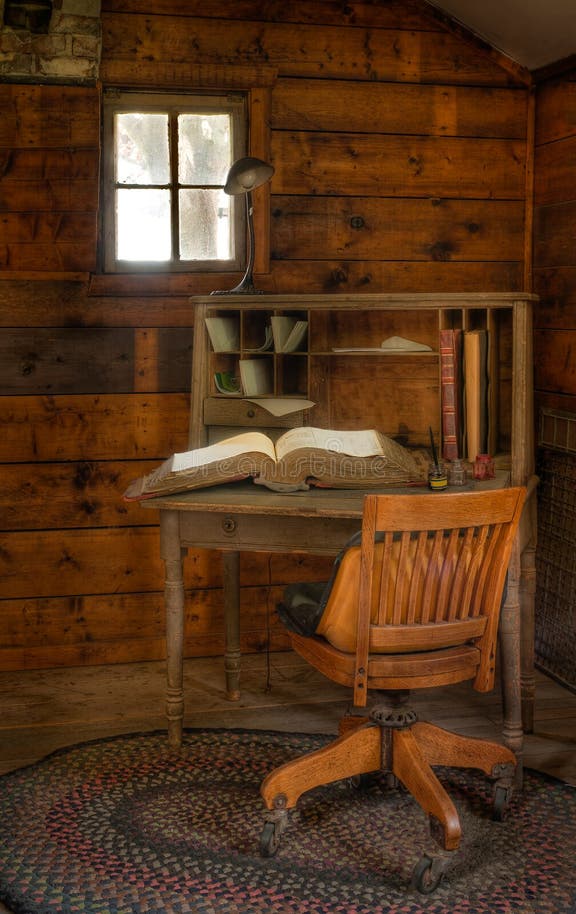 Vintage Desk with Ledger stock photo. Image of antique - 22978888