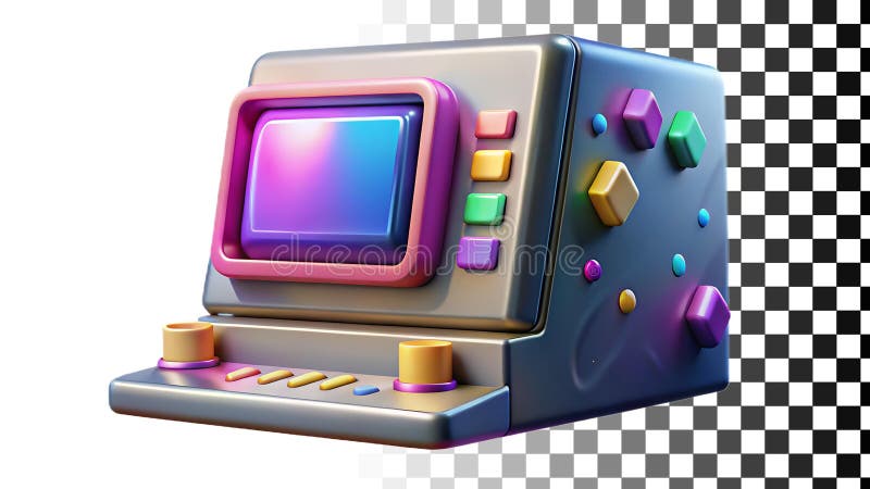 Vintage Desktop Computer, Retro Technology Workstation for Nostalgia ...