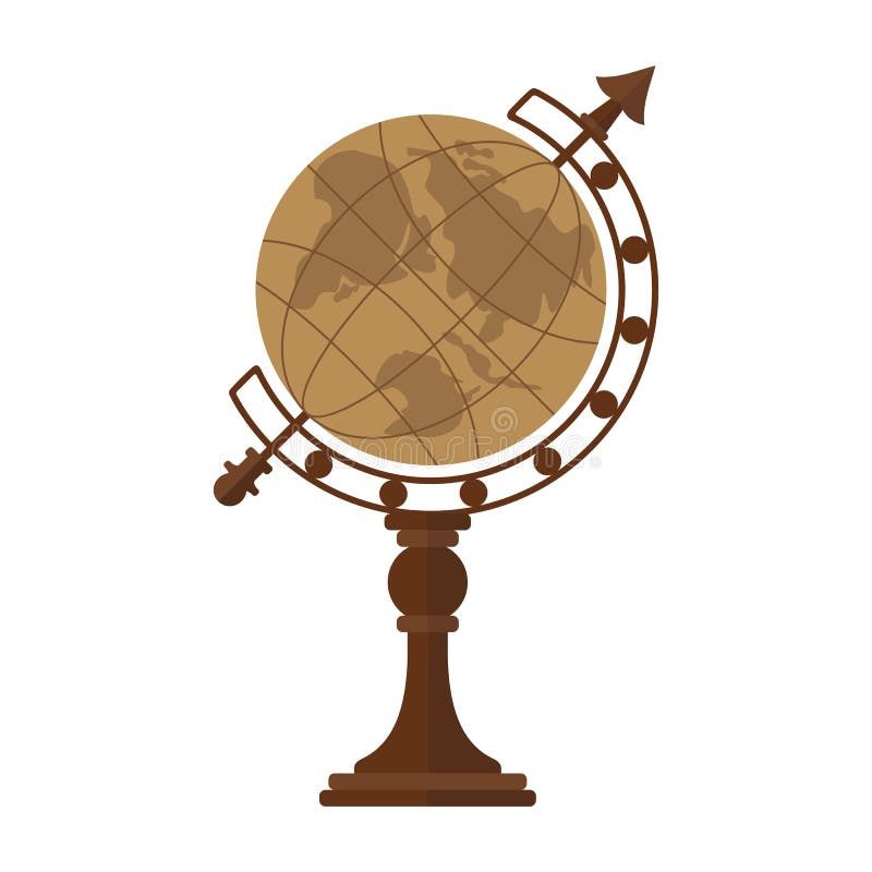 Vintage desktop globe stock vector. Illustration of travel - 80502698 Vintage desktop globe stock vector. Illustration of travel - 80502698