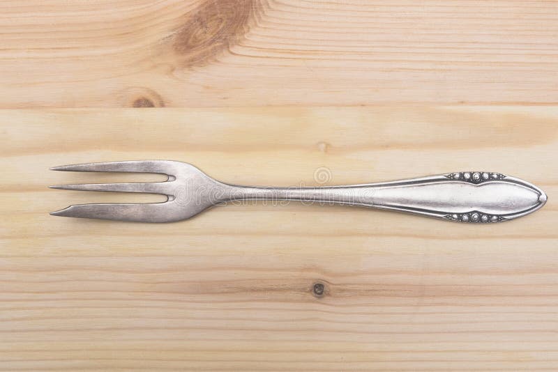 Vintage Dessert Silver Fork. Stock Photo - Image of aged, dessert ...