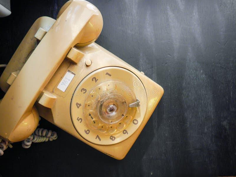 Vintage dial phone stock photo. Image of phone, ringing - 69580044