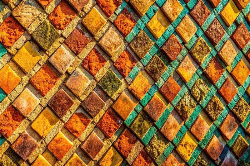 Vintage Diamond Brick Wall a Seamless Grunge Pattern for Design ...