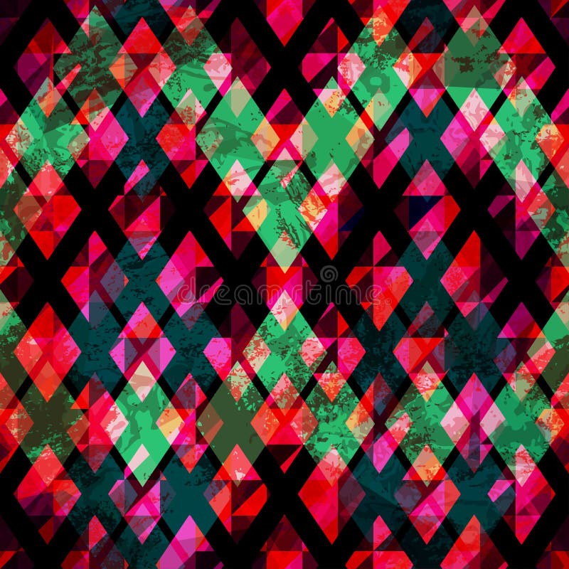 Diamond Seamless Pattern / Vector Stock Vector - Illustration of ...