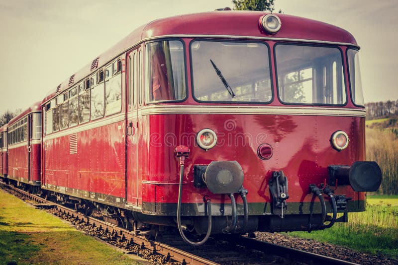 Vintage Diesel-powered Railcar, Italy Stock Photo - Image of transport ...
