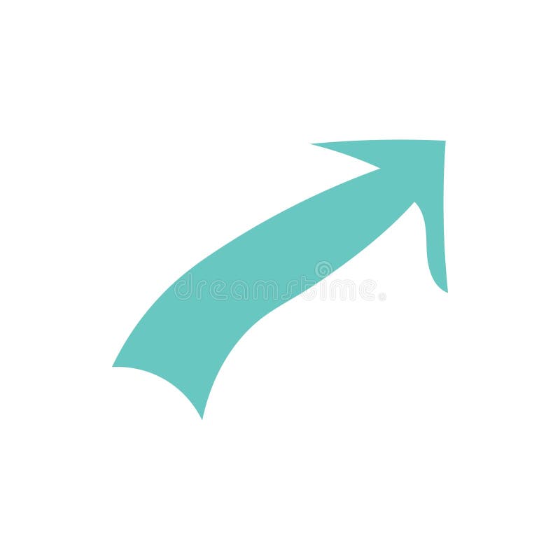 Vintage Direction Arrow. Retro Navigation Icon, Old Simple Cursor ...