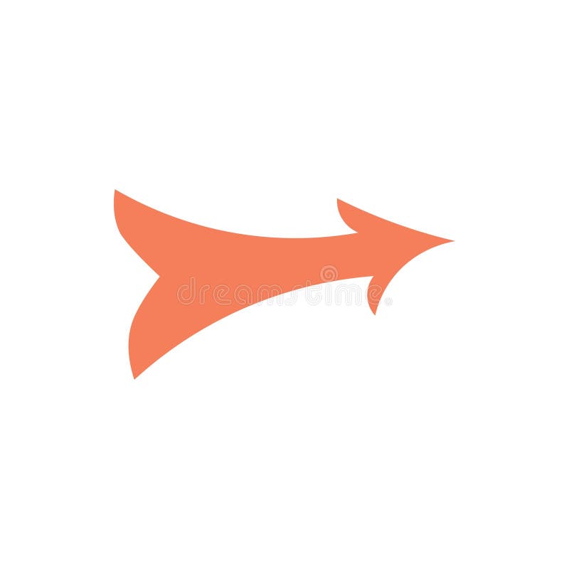 Vintage Direction Arrow. Retro Navigation Icon, Old Simple Cursor ...