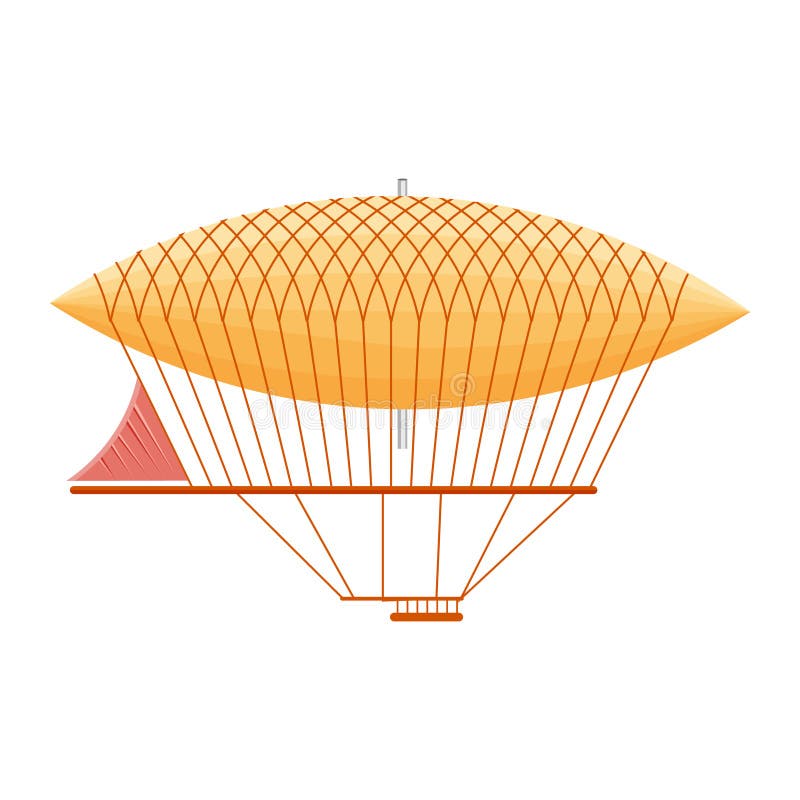 Vintage Dirigible Icons Set 9 Vector Stock Vector - Illustration of ...