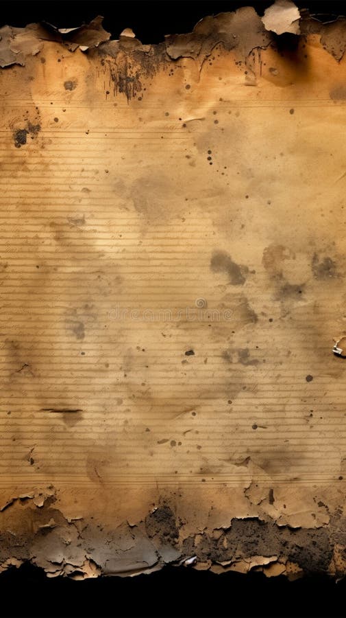 Vintage Document Texture Showcasing Aged, Shadowed Edges Stock ...