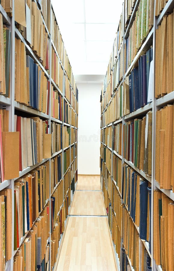 Vintage Documents Folder on the Shelves Stock Image - Image of business ...