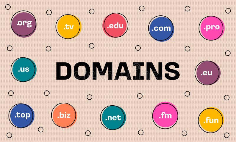 Vintage domains banner stock vector. Illustration of design - 247210716