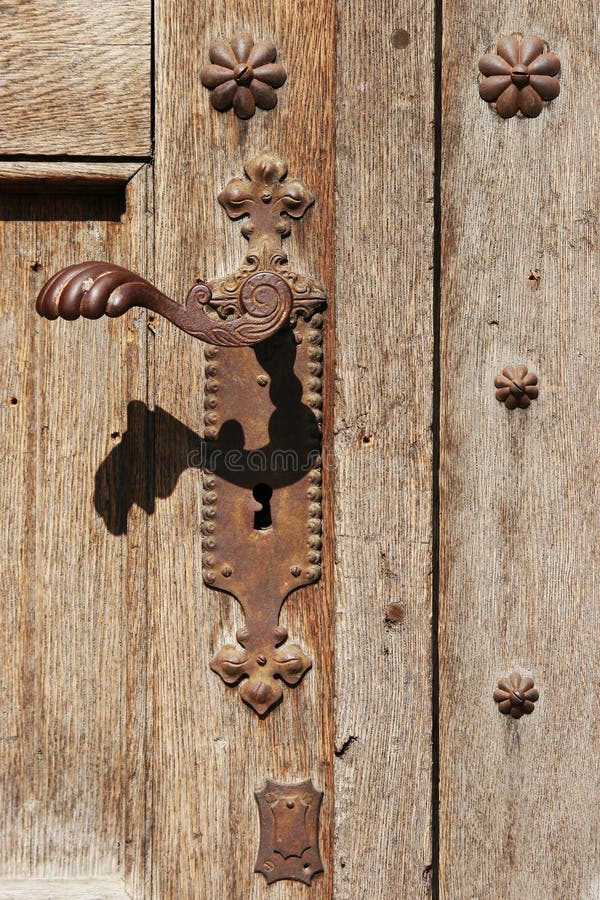 Vintage door handle stock image. Image of closing, closeup - 21360649