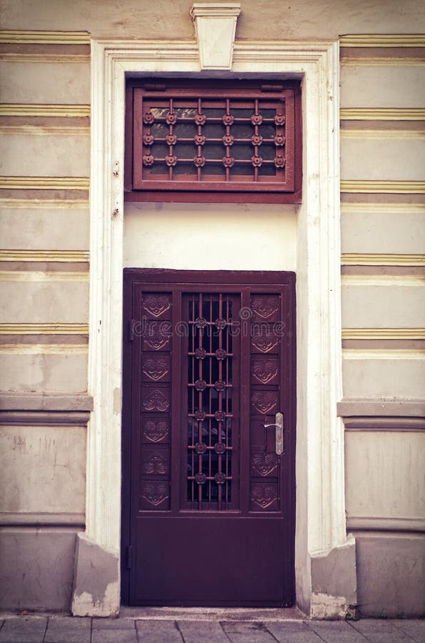 Vintage doors stock image. Image of facade, grunge, front - 60052755