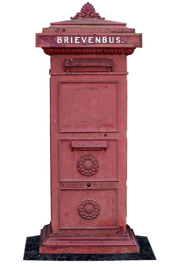 Vintage Dutch Mailbox Isolated Stock Image - Image of white, rust: 30769661