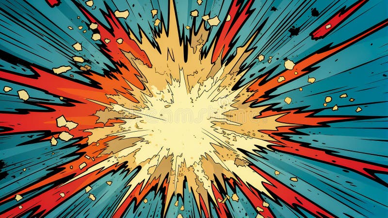 Vintage Dynamic Visuals, Bang, Colorful Boom Explosion, Retro Comics ...
