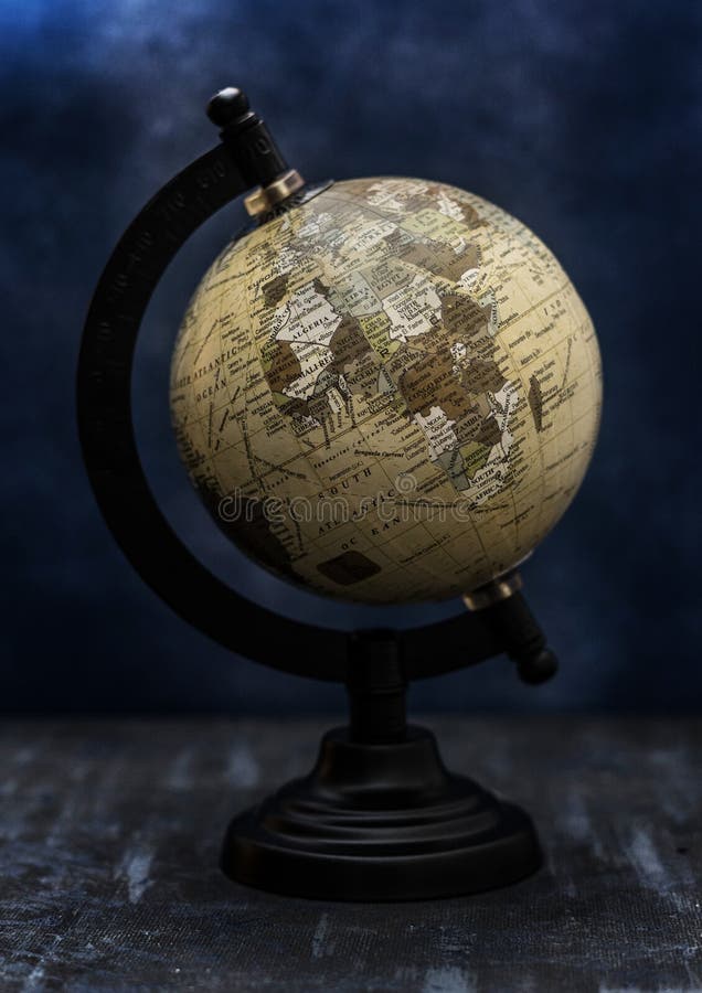 Vintage Earth World Globe North America Stock Photo - Image of closeup ...