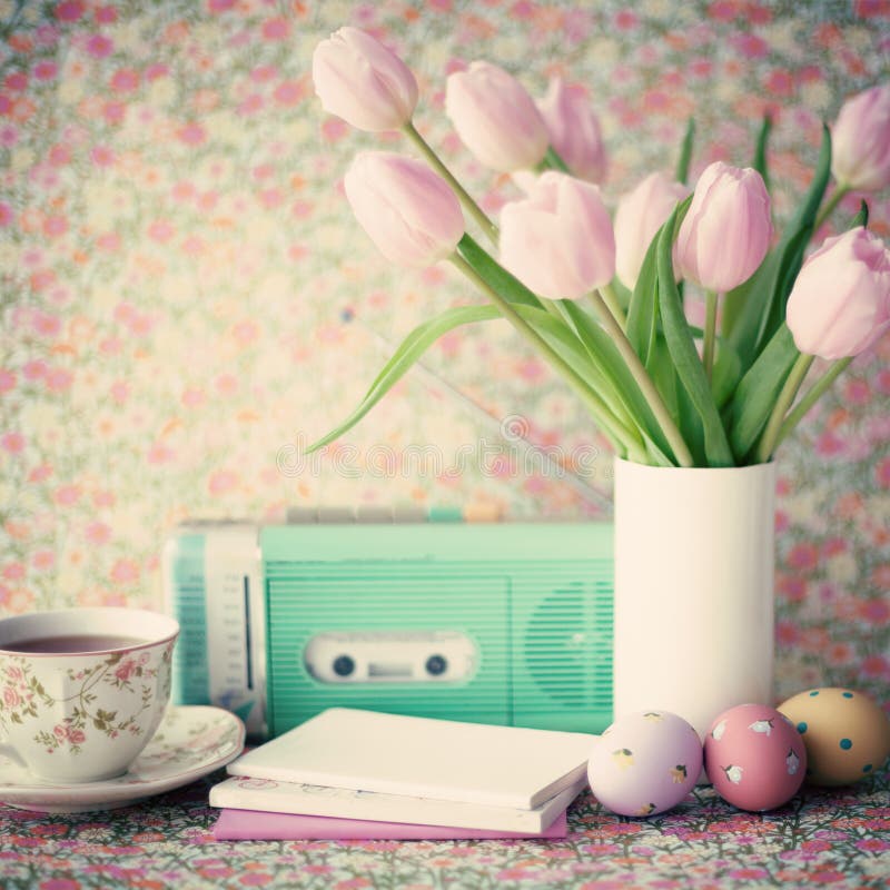 Vintage Floral Coral Sepia Symbol Mandala on Colorful Background ...