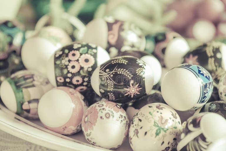 Vintage Easter Eggs stock photo. Image of natural, multi - 29795148