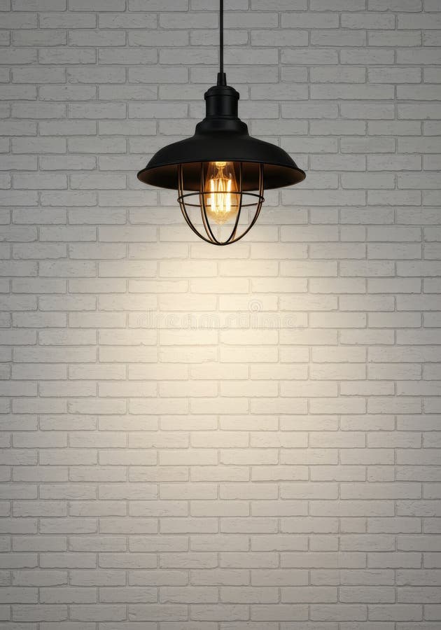 Vintage Edison Bulb in Metal Cage Stock Illustration - Illustration of ...