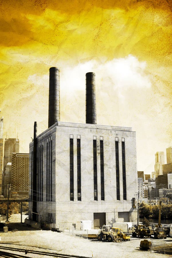 Vintage Effect - Big Factory Stock Photo - Image of creative, tall ...
