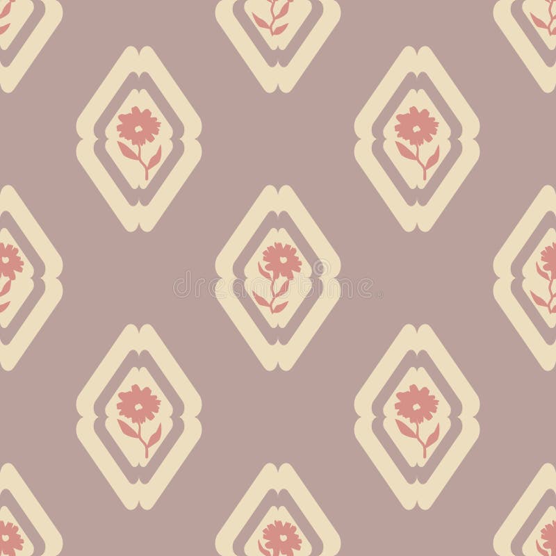 Vintage Elegant Floral Pattern Romance Minimal. Stock Vector ...