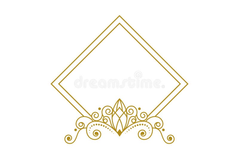 Vintage Elegant Frame Illustration Design Stock Vector - Illustration ...