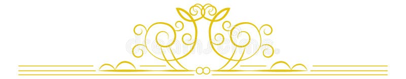 Vintage Elegant Page Header. Decorative Ornamental Border Stock Vector ...