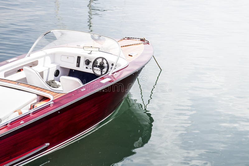 Vintage and Elegant Speedboat Stock Image - Image of speedboat, boat ...